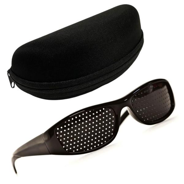 【商品名】　Cata-MEDICA メディカル ピンホールメガネ 視力 目の疲れ 眼筋運動 スマホ、パソコンで目が疲れた時に 取扱説明書付き 【商品説明】　 【サイズ】　高さ : 6.10 cm　横幅 : 8.50 cm　奥行 : 18.3...