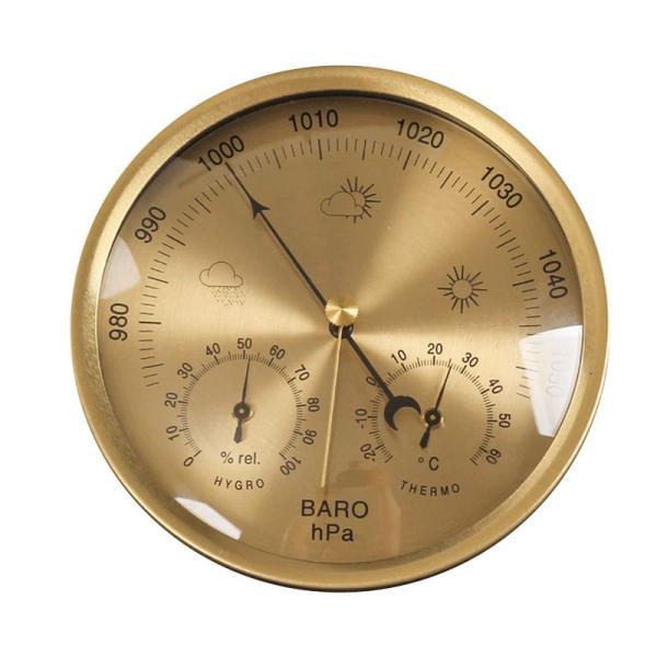 【商品名】　Artispro 気圧計 湿度計 温度計 アナログ おしゃれ 温湿度計 室温計 気象計 高精度 金属製 壁掛け式 コンパクト 読みやすい 小 【商品説明】　・1. 温度計、湿度計、気圧計が一つになった壁掛けの気象計です！・2. ...