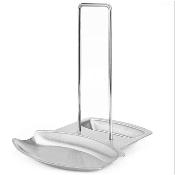 【商品名】　Helthrife ヘルスリフェ 鍋蓋スタンド 味見セット スプーン置き場 ステンレス製 キッチンツールスタンド 料理味見スタンド 【商品説明】　・【サイズ　重量】15ｘ19ｘ20Ｃｍ　160ｇ　軽量コンパクト　ネジを外せば薄く...