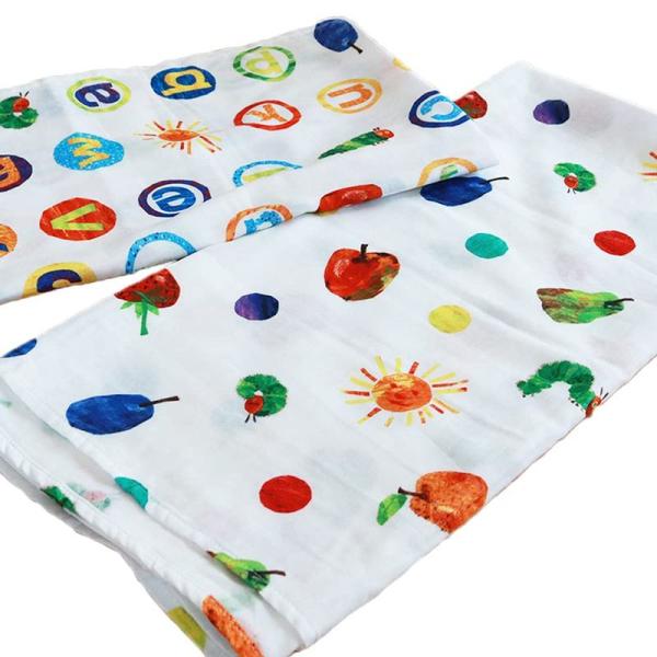 【商品名】　はらぺこあおむし マルチガーゼケット Eric Carle 日本製 2重ガーゼ おくるみ スワドル 授乳ケープ ひざ掛け 100×100cm 【商品説明】　・綿100％（ダブルガーゼ生地） 【サイズ】　高さ : 1.80 cm　...