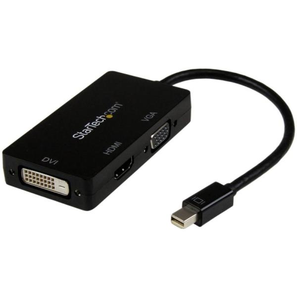 【商品名】　StarTech.com Mini DisplayPort専用トラベルA/Vアダプタ Mini DP - VGA/ DVI/ HDMI 19 【商品説明】　・DisplayPort信号を出力するIntel Thunderbolt...