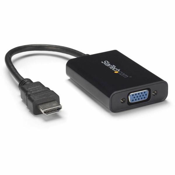 【商品名】　StarTech.com HDMI - VGA変換アダプタ/コンバータ(オーディオ対応) HDMI-アナログRGB変換コネクタ 1920x1 【商品説明】　・2チャンネルのアナログオーディオ出力・クリアな画像: 1920x120...