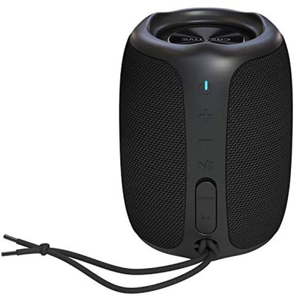 【商品名】　Creative MUVO Play ブラック 最大約10時間連続再生バッテリー搭載 IPX7防水 USB Type-C 低音の効いたパワフ 【商品説明】　・2つのカスタム チューンのフルレンジ マイクロドライバーと2つのパッシ...