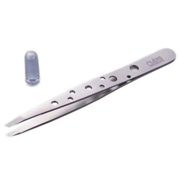 【商品名】　スイス・ルビス社 コスメピンセット1110493 【商品説明】　・内容量:10g・商品サイズ (幅×奥行×高さ) :9.6×0.9×0.9cm・材質:本体:ステンレススチール キャップ:エラストマー 【サイズ】　高さ : 1.4...