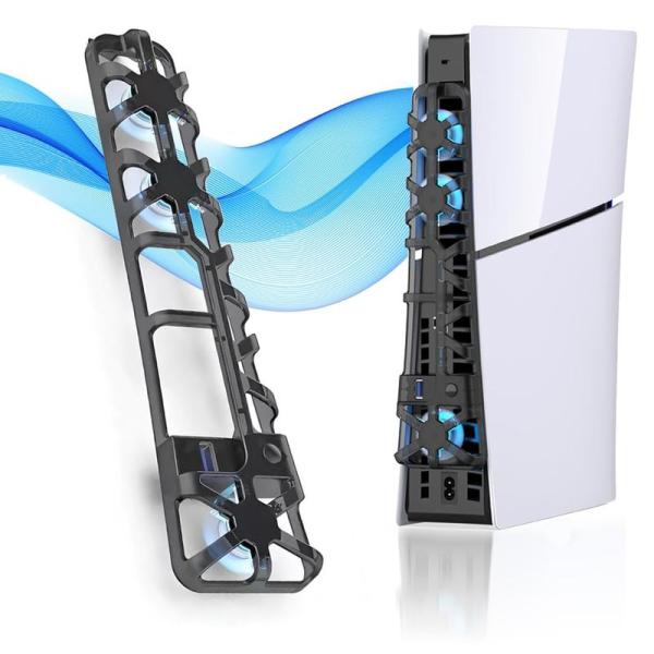 【商品名】　新型 PS5 Slim 対応PS5 Slim 冷却ファン Blitzowl 新型PS5 ファン PS5 周辺機器 LEDライト PS5 Sl 【商品説明】　・?【LEDライト】動作中は新型PS5ファン部分がブルーに点灯しますが！...