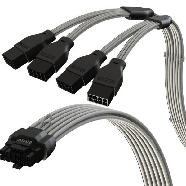 【商品名】　LINKUP - AVA 600W PCIE 5.0 16ピン（12+4ピン）ハイカレント電源ケーブル | 16AWG、成形、はんだ付け、ス 【商品説明】　・優れたデザインとプロフェッショナルな美しさ：NVIDIA 4000シリ...