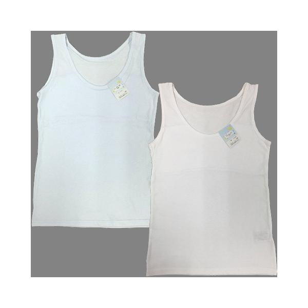 女児 バスト2重 タンクトップ制服インナーに最適胸部分が二重になって、バストトップをやさしくカバー♪抗菌防臭加工●サイズ表記(cm)　130cm：身長125〜135/バスト：61〜67　140cm：身長135〜145/バスト：64〜72　1...
