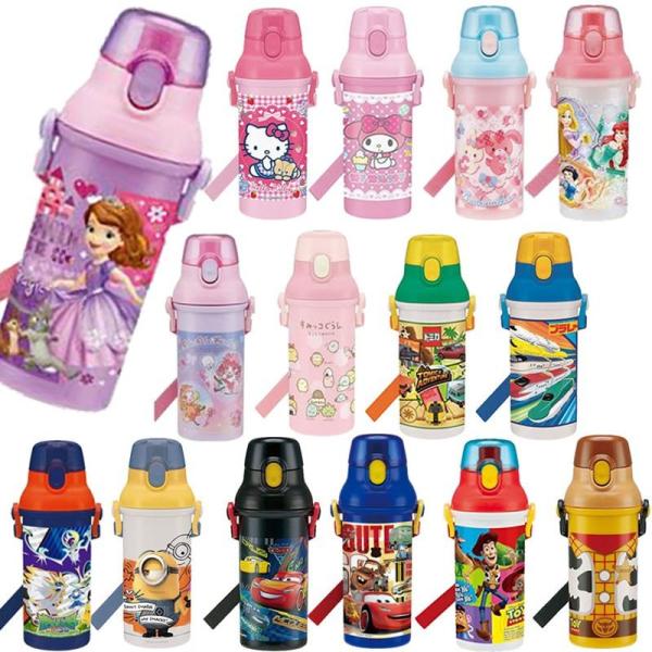 プラスチック製でとっても軽いワンプッシュで簡単オープンダイレクトでそのまま飲めるキャップユニット氷が入れやすく洗いやすい広口タイプショルダーベルトにはお名前スペース付き※保冷機能はありません。※熱いものは入れないで下さい。やけどの危険性があ...