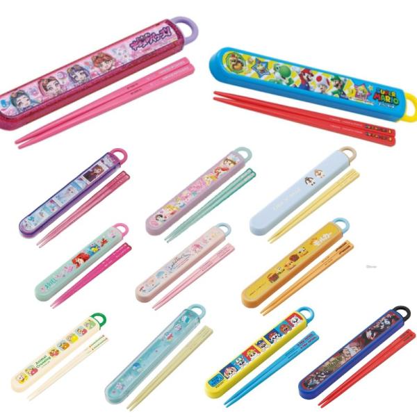 ケースは取っ手を引き出すスライド式衝撃に強くこわれにくい丈夫な構造フタの本体から抜け落ちにくいストッパー付き分解可能で洗いやすいおハシには名前を入れられるスペース付き銀イオンで抗菌食器洗い乾燥機OKケース用お名前シール入り●サイズ表記　ケー...