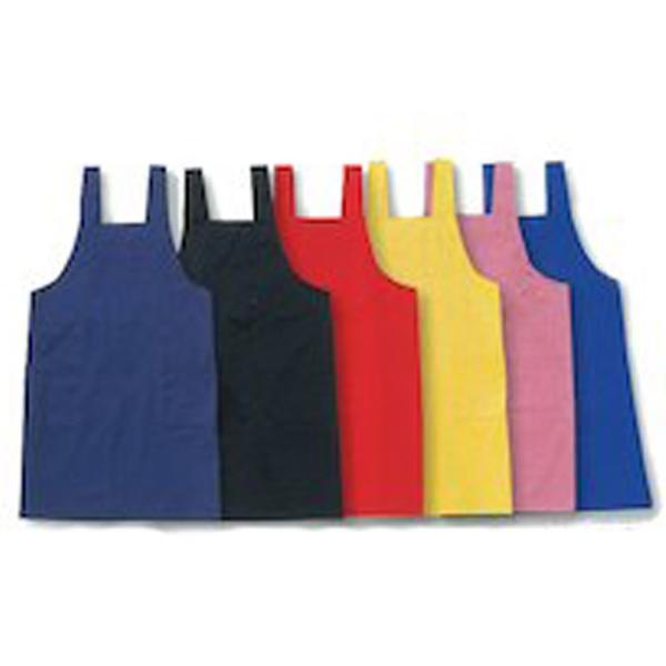 シンプル無地 Ｈ型エプロン胸にはペン差し付背中はボタンで留めるタイプボタンは２つ付いて2段階調節可能日々の家事に、ガーデニングに、作業に、ユニフォームにブラック、ネイビー、ブルー、レッド、ピンク、イエローカラーバリエーションも豊富です！●サ...