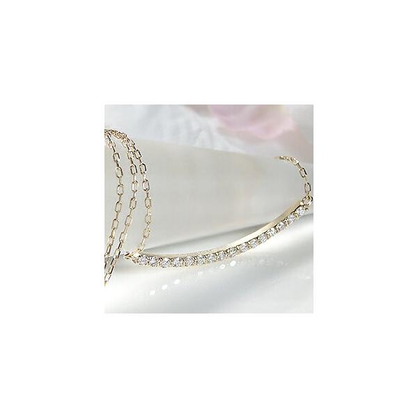 女性の永遠の憧れ、ダイヤモンド。透明感が高く、輝きの強い上質ダイヤモンドを横に並べた、エタニティ ネックレスです。毎日のスタイルを輝かせる、飽きのこないシンプルデザイン。緩やかなカーブを描くダイヤモンドのラインが、美しくデコルテを飾ります。...