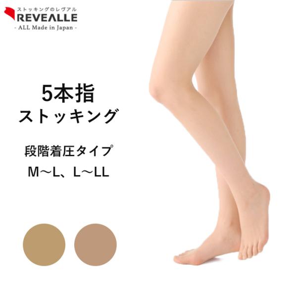 商品詳細レヴアルでは簡易包装化を進めております。パッケージや中台紙を廃止し、シンプルでコンパクトな包装でお届けいたします。5本指ストッキング　段階着圧タイプ丈夫な糸で破れにくい。秋冬におすすめカバー力があるマットな質感が特徴プラチナナノ加工...