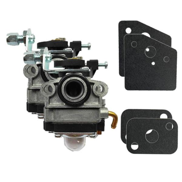 ワルボロ社WYLタイプキャブレターの互換品、2個入りです(純正品ではありません)。23〜33cc用のキャブレターです。汎用品ですので機種によっては始動性等にクセが出る場合があります。同タイプのキャブレターをモニター使用しておりますが、順調に...