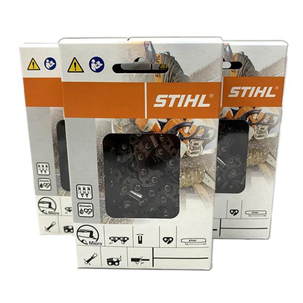 ■ 商品説明 ■当商品はSTIHL(スチール)純正のチェーンソー 替刃（チェーン刃）です。世界初の3/8" ピコタイプのチゼル刃（角刃）ソーチェン。従来のソーチェンに比べ、切削スピードと突っ込み切りが30%以上向上しました。押し付け力の低減...