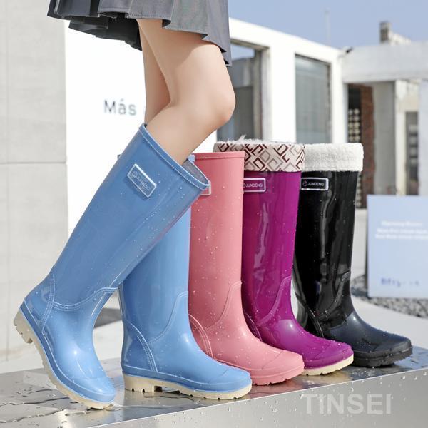 レインブーツ レディース 長靴 ブーツ 防水  かわいい シンプル 可愛い おしゃれ シンプル 無地 雨 雨靴 農作業 園芸 雨 雨の日 梅雨 梅雨対策 完全防水 ロングタイプ【素 材】 PVC【ご注意】▼生産時期によって厚さや色味が若干異...