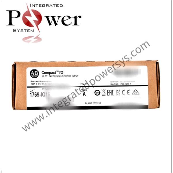 AB 1769-IQ16 I/O Module, 16-Point DC Sink/Source Input, 24VDCAB 1769-IQ16 I/Oモジュール、16ポイントDCシンク/ソース入力、24VDC