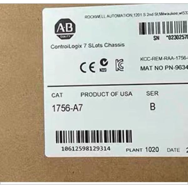 AB 1756-A7 Allen Bradley 7 Slots Chassis 1756A7 New Factory SealedAB 1756-A7 アレン ブラッドリー 7 スロット シャーシ 1756A7 新品工場密封