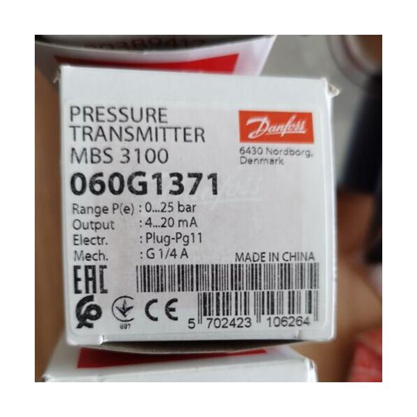 One New pressure transmitter For Danfoss MBS 3100 060G1371Danfoss MBS 3100 060G1371の1つの新しい圧力送信機