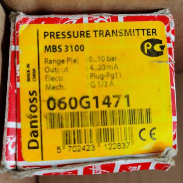 1PCS New Danfoss pressure transmitter MBS 3100 060G1471 In Box#QW1PCS新しいダンフォス圧力送信機MBS 3100 060G1471ボックス＃QW