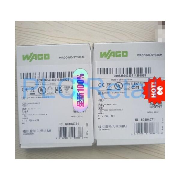 1PCS NEW WAGO 750-451 8-channel RTD module1PCS新しいWAGO 750-451 8チャンネルRTDモジュール