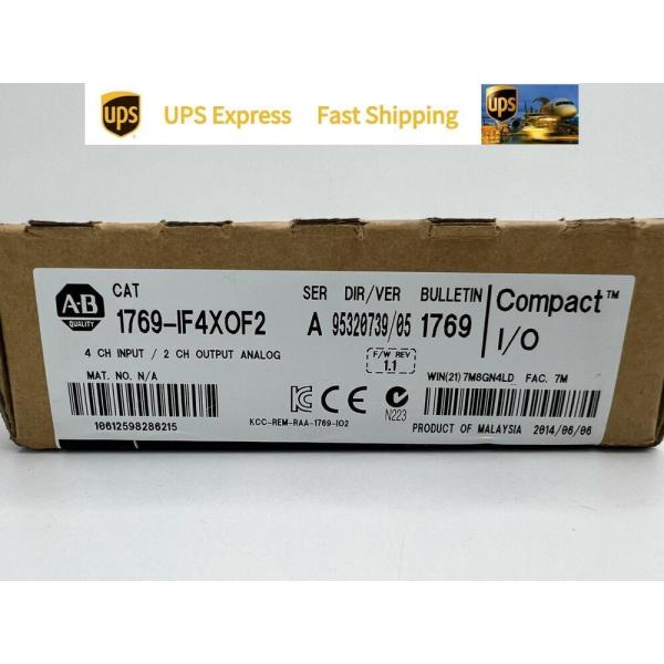 New AB 1769-IF4XOF2 Surplus Sealed 1769-IF4XOF2 /A CompactLogix 4/2 I/O ModuleNew AB 1769-IF4XOF2余剰密閉1769-IF4XOF2/A Comp...