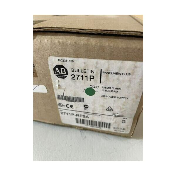 New Factory Sealed AB 2711P-RP2A SER G PanelView Plus logic Module 2711P-RP2A新しい工場密閉ab 2711p-rp2a ser gパネルビューとロジックモジュール2...