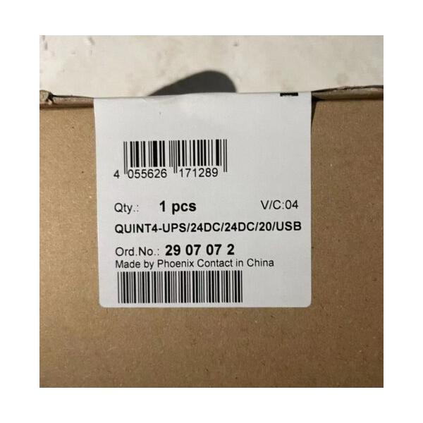 1pcs NEW PHOENIX  QUINT4-UPS/24DC/24DC/20/USB 2907072  Power module1PCS NEW PHOENIX QUINT4-UPS/24DC/24DC/20/USB 2907072パ...
