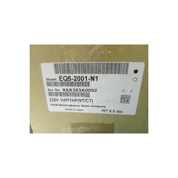 Teco Westinghouse  EQ5 2001 N1 Motor Drive serial # 8XA353A0002 230 v 1 hpTeco Westinghouse EQ5 2001 N1モータードライブシリアル＃8XA3...