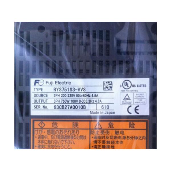FUJI RYS751S3-VVS AC SERVO Drive RYS751S3VVS   #A1富士Rys751S3-VVS ACサーボドライブRYS751S3VVS＃A1
