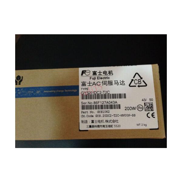 1PC NEW FUJI AC SERVO MOTOR GYS201DC2-T2C1PC New Fuji ACサーボモーターGYS201DC2-T2C