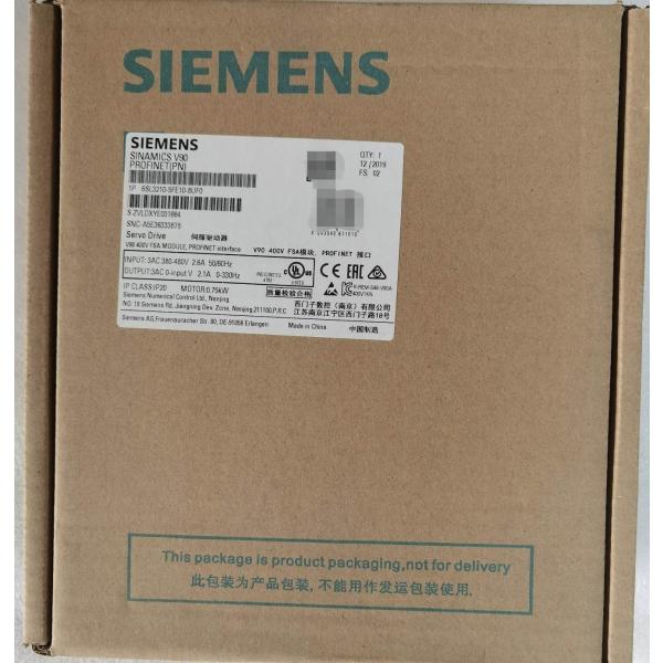 Siemens 6SL3210-5FE10-8UF0 Servo Drive Sinamics V90 Servoantriebe &amp; VerstarkerSiemens 6SL3210-5FE10-8UF0サーボドライブSINAM...