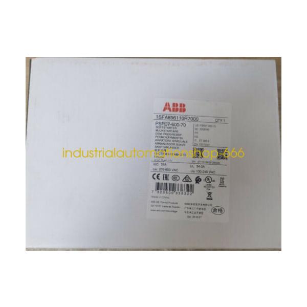 1PC NEW ABB PSR3760070 1SFA896110R7000 Soft Starter ViaABB PSR3760070 1SFA896110R7000 ソフトスターター
