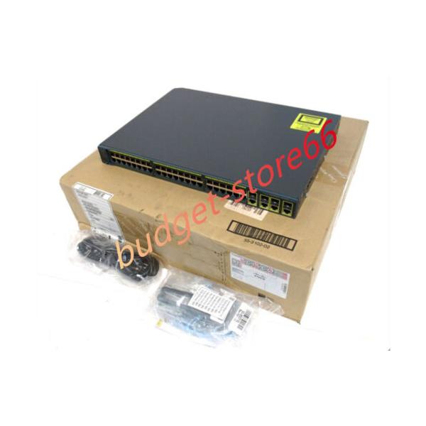 1PC New Sealed Cisco WS-C2960+48TC-S 2960 Plus 48 + 2 T/SFP Port Switch1PC 新しい密閉型 Cisco WS-C2960+48TC-S 2960 Plus 48 + 2...