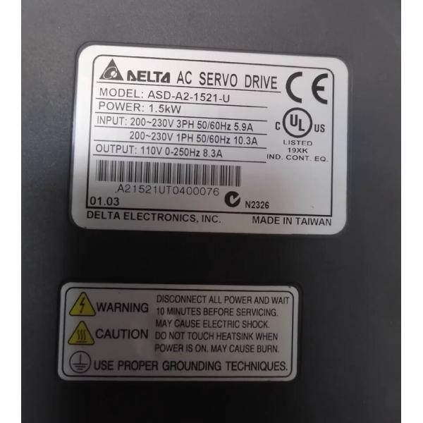 Delta ASD-A2-1521-U Servo Driver New One  ASDA21521UDelta ASD-A2-1521-Uサーボドライバー新しい1つのASDA21521U