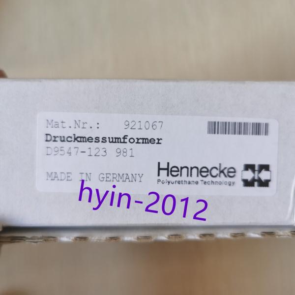 1Pcs New Hennecke D 9547-123 9811PCS New Hennecke D 9547-123 981