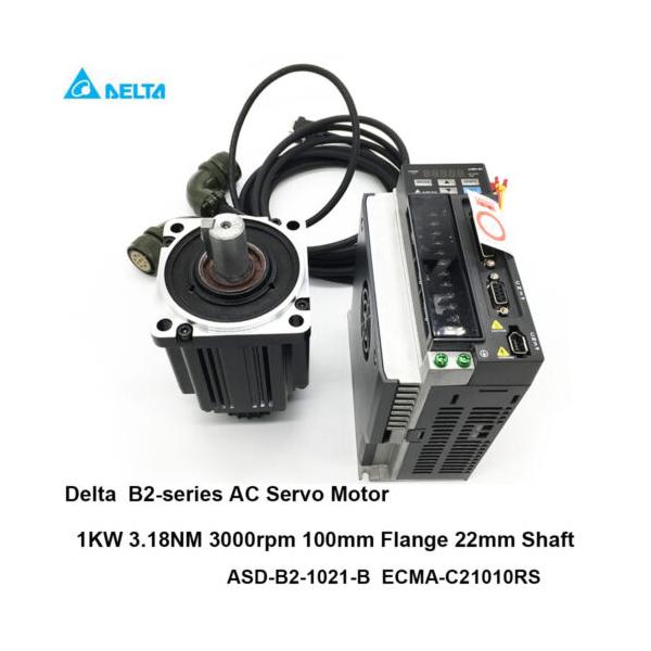 1KW Delta AC Servo 3.18NM 3000rpm ASD-B2-1021-B &amp; ECMA-C21010RS Motor Drive Kits1KWデルタACサーボ3.18NM 3000RPM ASD-B2-102...