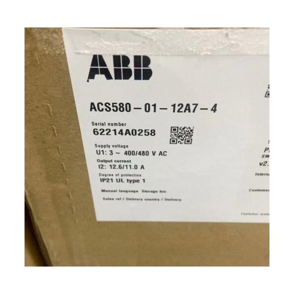 1PC New Original ABB ACS580-01-12A7-4 5.5KW Inverter Via DHL/1PC New Original ABB ACS580-01-12A7-4 5.5kWインバーターDHL/