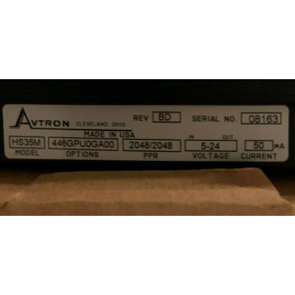 Avtron HS35M dual encoder? ? ? HS35M44GPU0GA00Avtron HS35Mデュアルエンコーダー？ ？ ？ HS35M44GPU0GA00