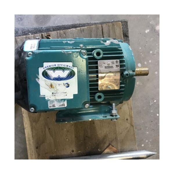 Brook Crompton  5HP Brake Motor Volts 230/460 , RPM 1745 , TEFC BA4N005- 4CBRKブルッククロンプトン5HPブレーキモーターボルト230/460、RPM 1745、T...