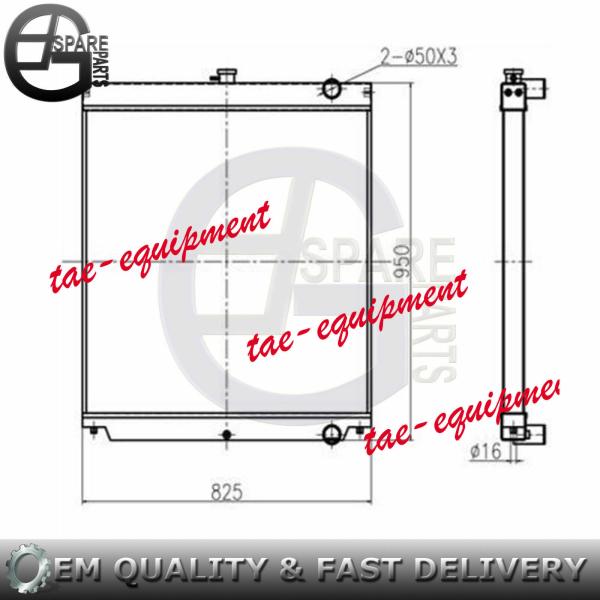 4448338 Wassertank Kuhler Core ASS'Y Fur Hitachi ZAX200 ZAX200-6 Bagger  ML4448338 WASSERTANK KUHLER CORE ASS'Y FUR HITA...