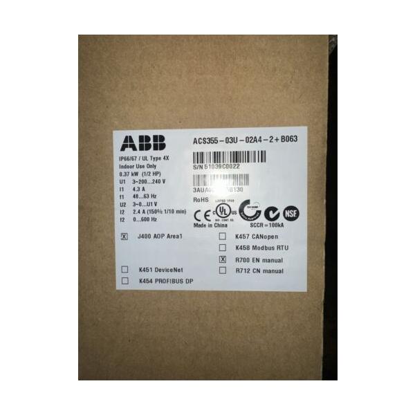 1PC New ABB Drive ACS35502A42+B063+C169+F278ABB ドライブ ACS35502A42+B063+C169+F278