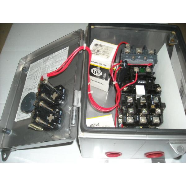 ALLEN BRADLEY 509-ACA-1 FULL VOLTAGE NON-REVERSING STARTER NSN 6110-00-009-9336Allen Bradley 509-ACA-1フル電圧非反転スターターNSN 61...