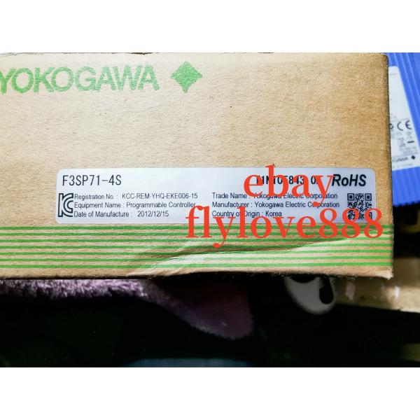 F3SP71-4S YOKOGAWA PLC Process moduleF3SP71-4S 横河電機製 PLC プロセスモジュール
