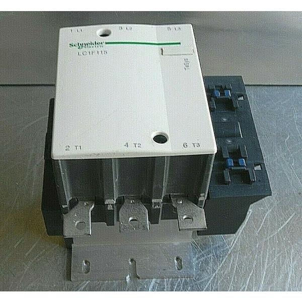 SCHNEIDER LC1F115 NON REVERSING OR 3 POLE NO COIL 115A 1NO DIN RAILシュナイダー LC1F115 非逆転または 3 極コイルなし 115A 1NO DIN レール