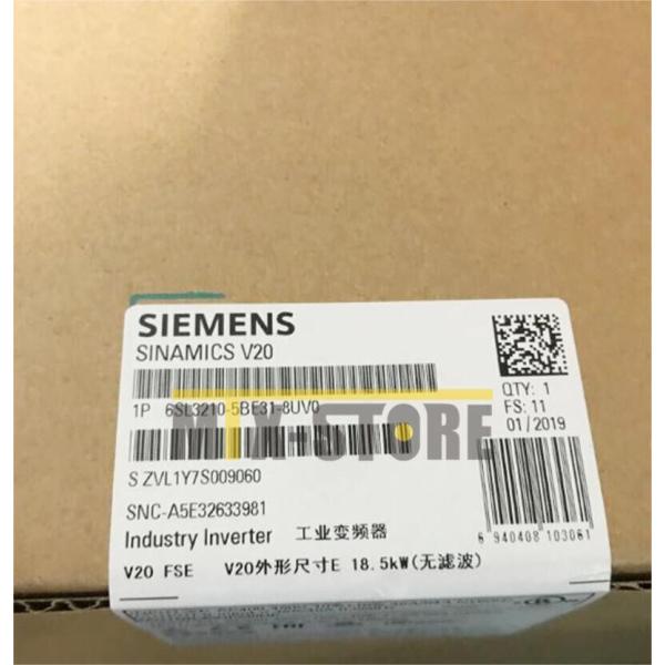 1PCS Unopened New Siemens PLC Inverter  6SL3210-5BE31-8UV0  6SL3 210-5BE31-8UV01PCS未開封の新しいSiemens PLC Inverter 6SL3210-5...