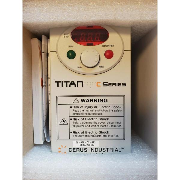CERUS INDUSTRIAL CI-000-C2-1P TITAN C  Sensorless Vector Inverter VFD 230V .5HPCERUS INDUSTRIAL CI-000-C2-1P TITAN Cセンサー...