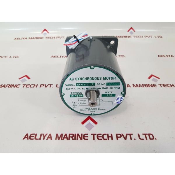 Srijan control drives syn 1101(s) ac synchronous motor watt:17.90 newSrijan Control Drives Syn 1101（s）AC同期モーターワット：17.90新しい