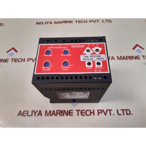 Megacon KCQ104A Auto-Synchroniser 440-460V, 50/60HzMegacon KCQ104a Auto-Synchroniser 440-460V、50/60Hz
