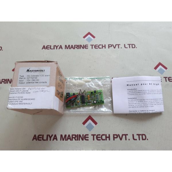 Mastervolt 021702100 h/l colorado 1 dc alarm boardMasterVolt 021702100 H/L CORORADO 1 DCアラームボード