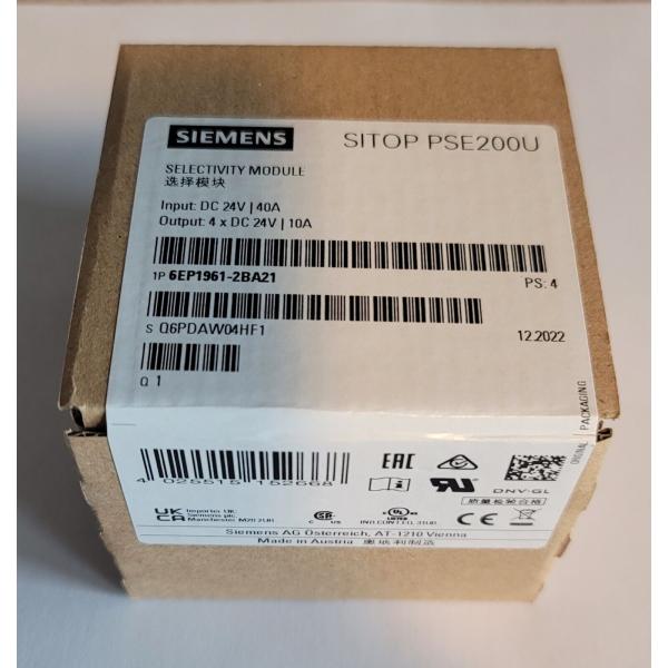 Siemens 6EP1961-2BA11 SITOP PSE200U Selectivity Module - See DescriptionSiemens 6EP1961-2BA11 SITOP PSE200U選択性モジュール - 説明...